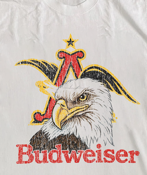 Budweiser Eagle Heavyweight White Tee – AOCTW