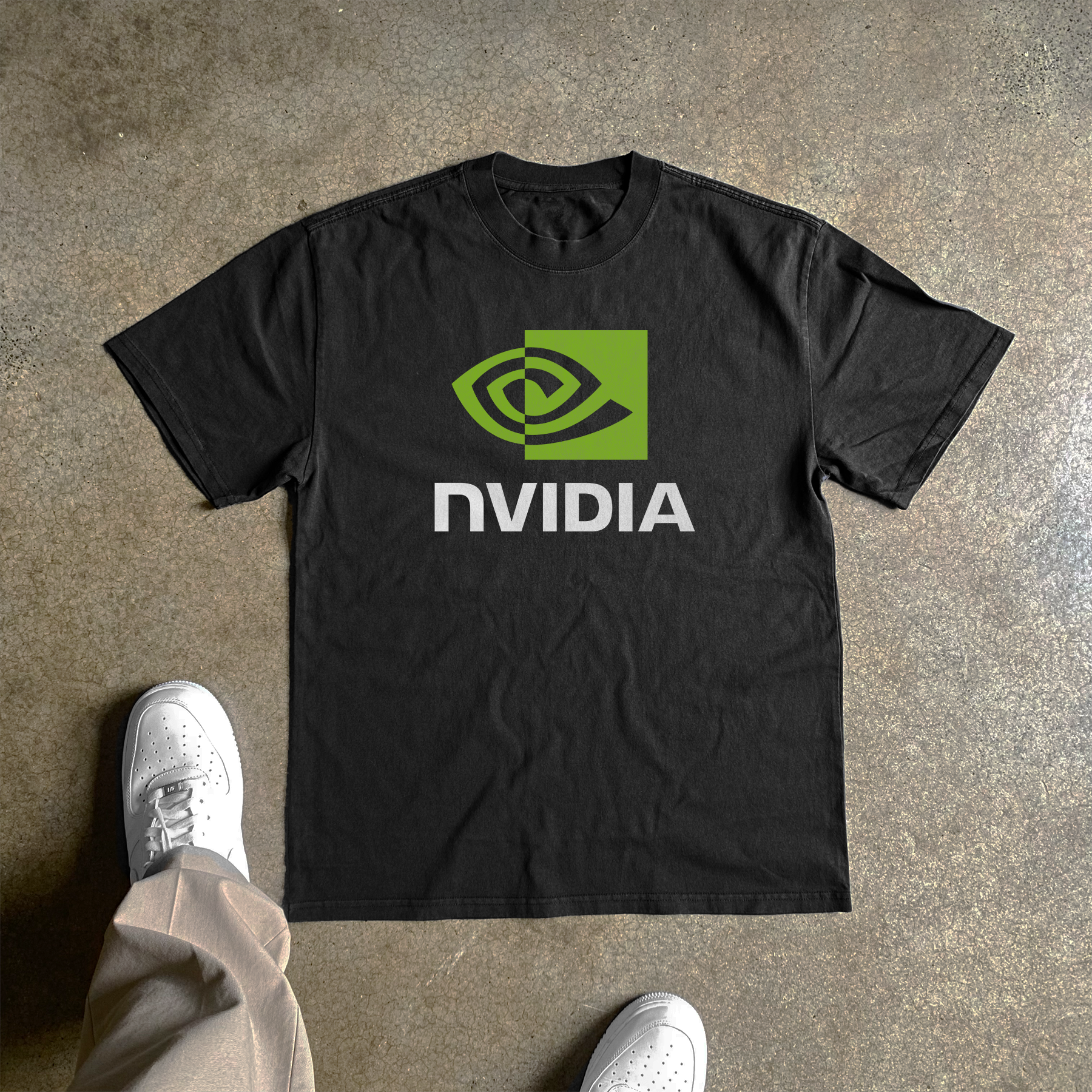 Nvidia Black Heavyweight T-Shirt – AOCTW
