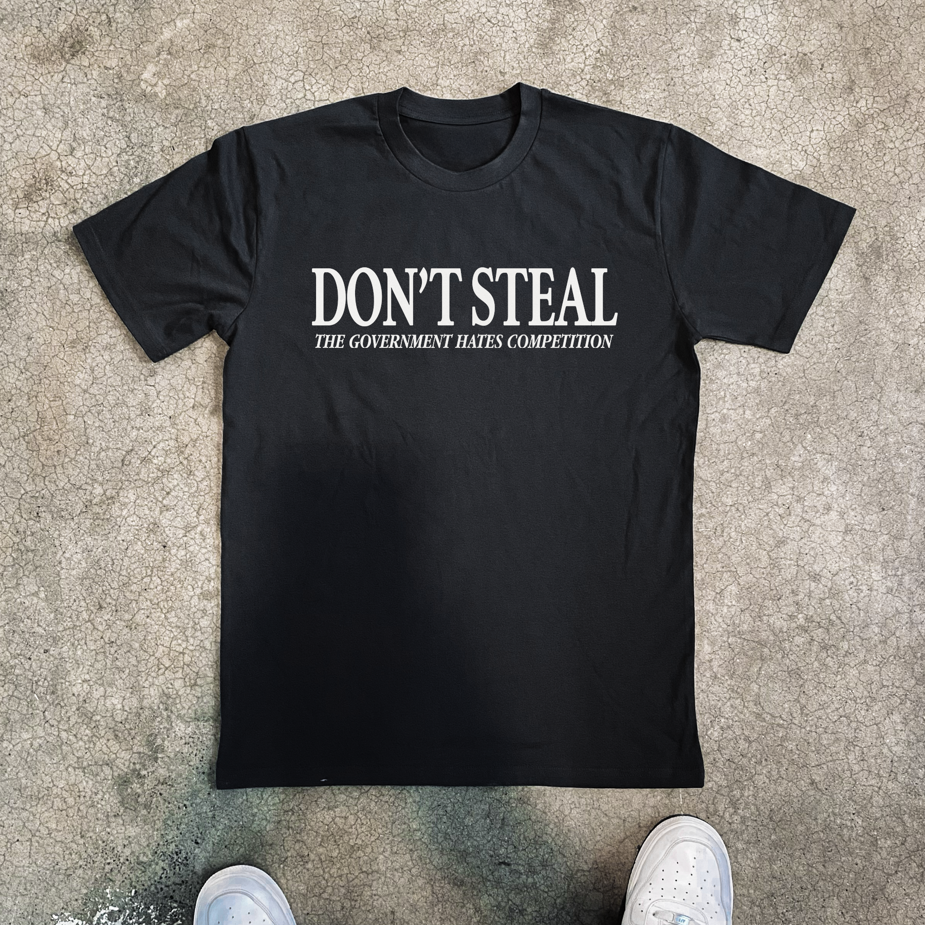 'Dont Steal' Classic Black Tee – AOCTW