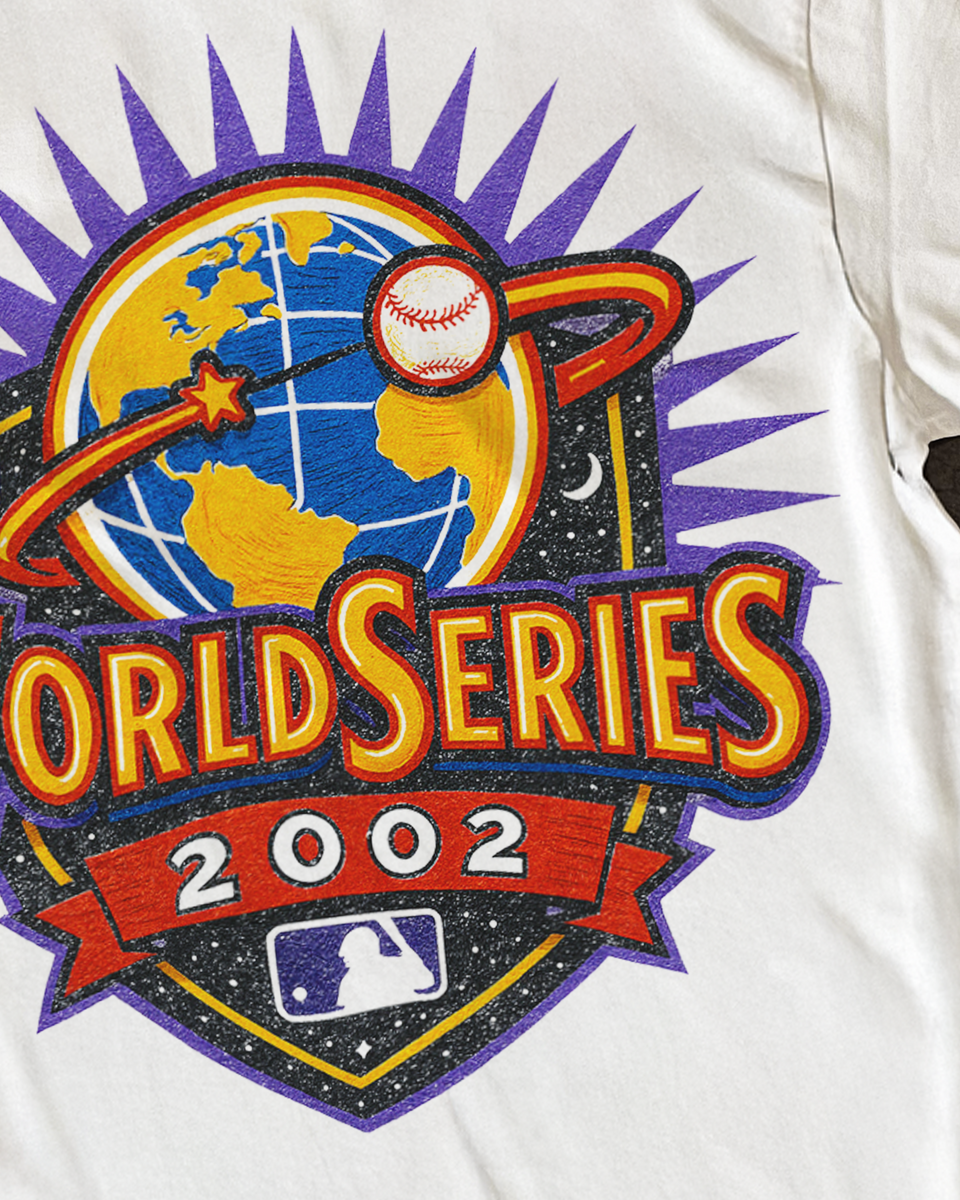 Retro '2002 World Series' Heavy White T-Shirt – AOCTW